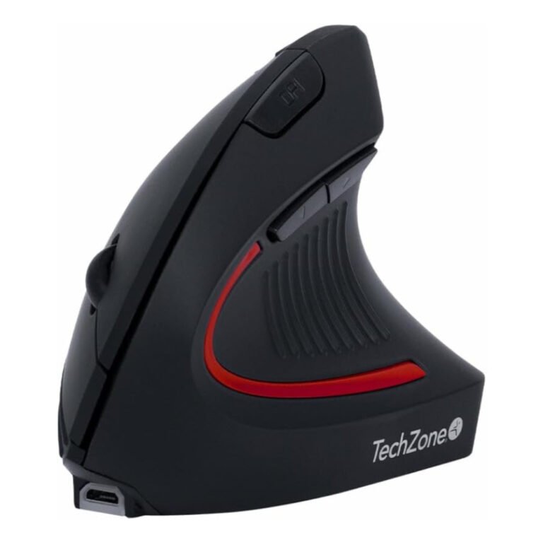 Mouse Inalámbrico TechZone TZMOUINA-06 Vertical Ergo Negro - Compraahora